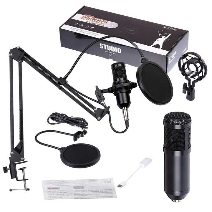 BM-800 Condenser Microphone - High Sensitivity for Podcasts