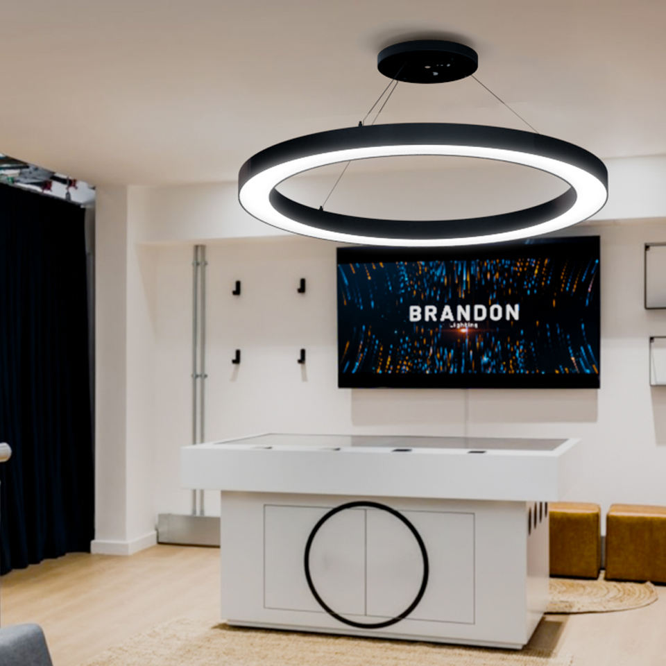 Brandon Suspension Linear Led Lights Adjustable Color Watt Chandelier ...