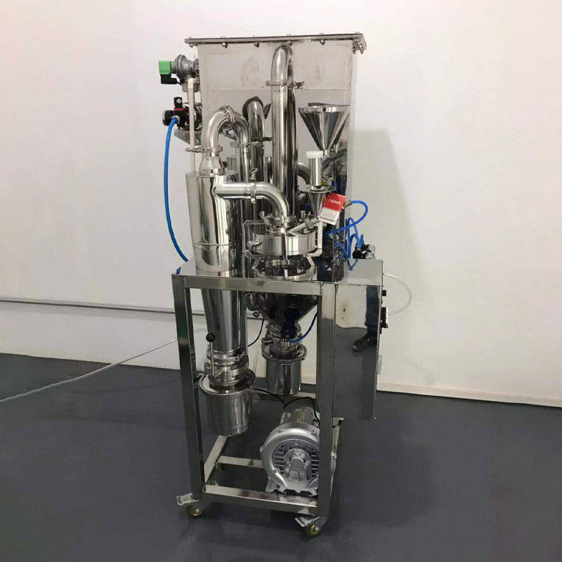 Laboratory Jet Mill for Dry Electrode Powder Air Jet Pulverizer Spiral ...