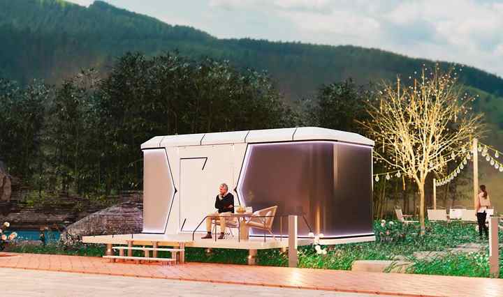 Modern Intelligent System Design Breathable Steel Space Cabin for Home ...