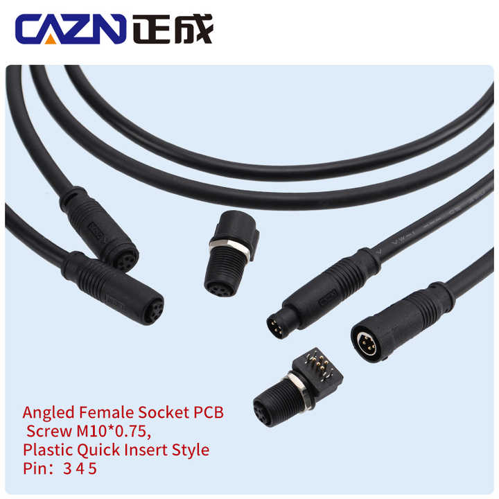 1 Meters M8 Push Pull Type Quick 3 4 5 6 8 Poles Plastic B Coding ...