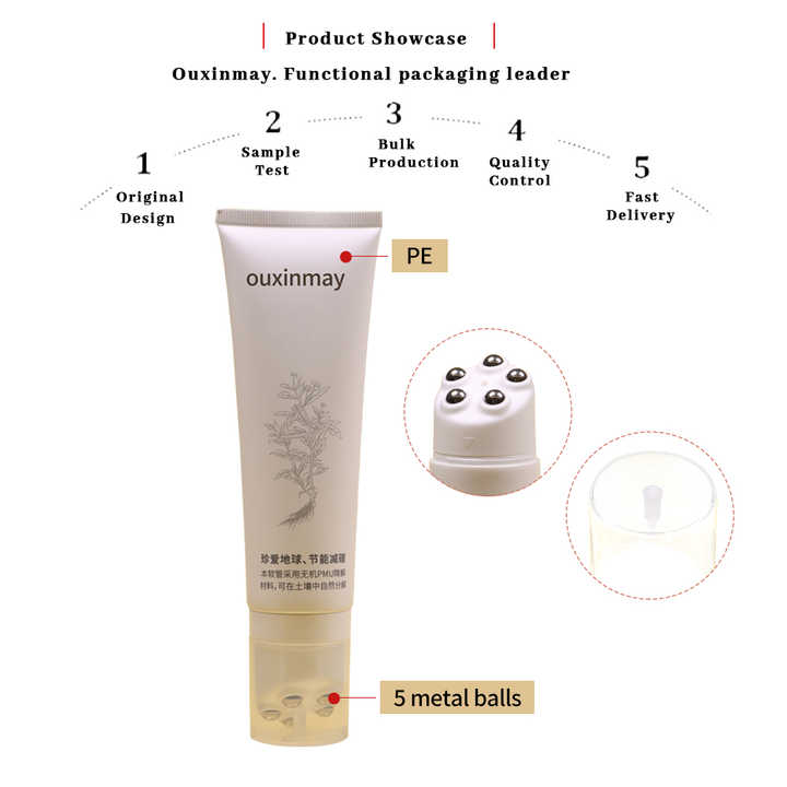 120g Roller Tube for Body Lotion Massage Cream Makeup Tools Cosmetics ...