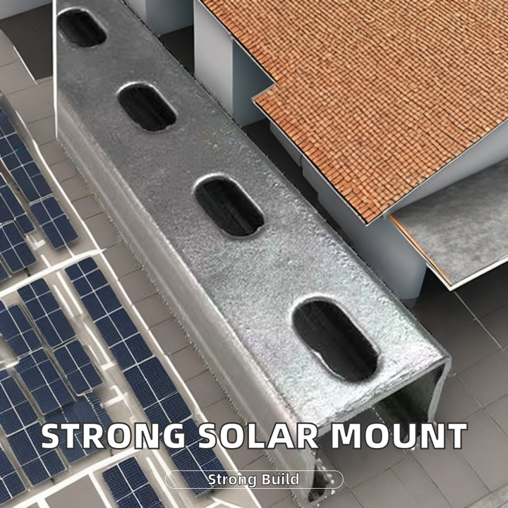 Ground Style Solar Panel Mounting Stand Stand Galvanized Steel ...