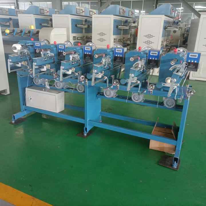 6 Heads Yarn Thread Spooling Balling Rewind Winding Machine 6 Cone Down ...