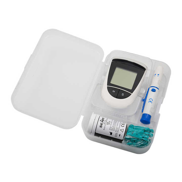 Sejoy Sugar Test Kit Modern Features Code Free Digital Glucometer With ...