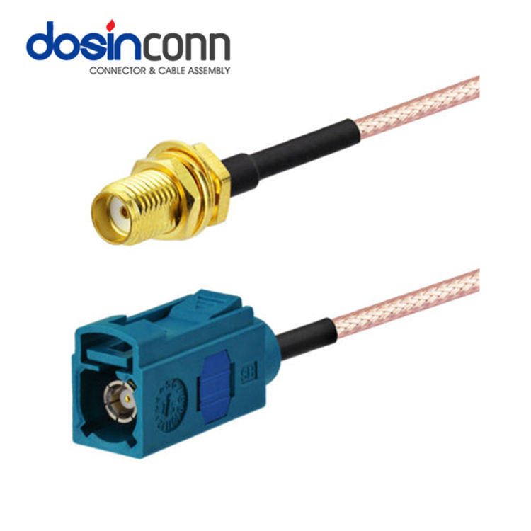 Fakra Z Code Jack Female to SMA Socket Connector with RG316 Coaxial ...
