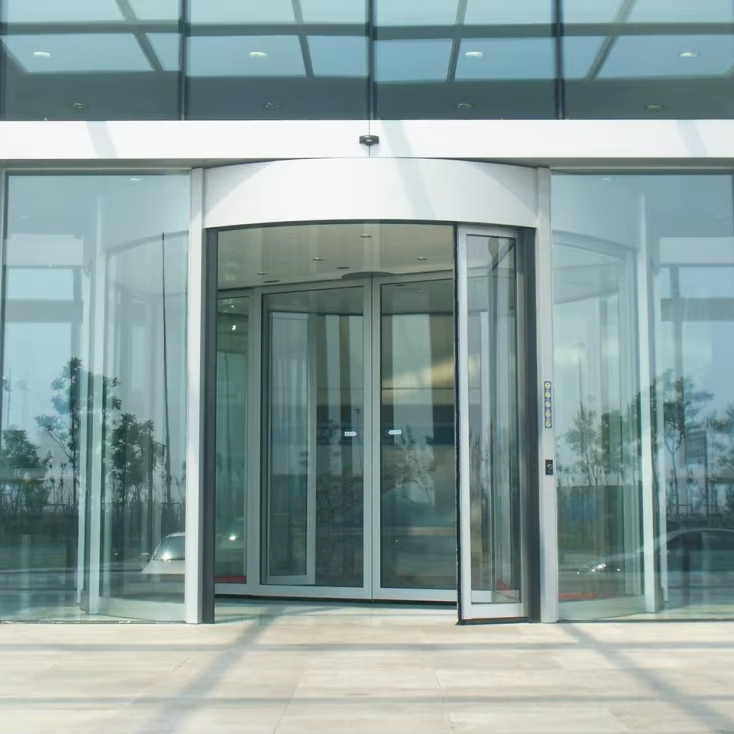 Residential Tempered Glass Automatic Revolving Door - Yekalon