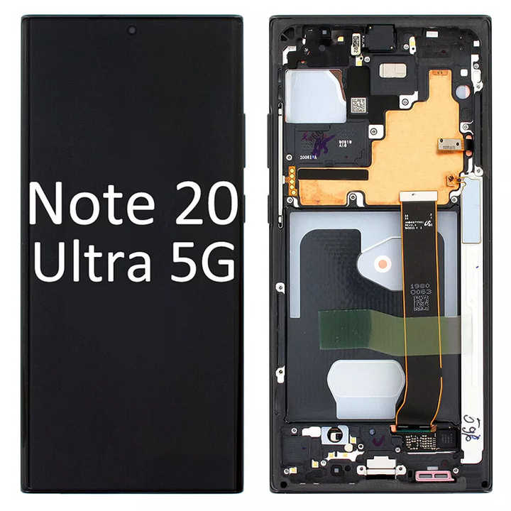 三星Galaxy Note 20超5g全尺寸显示触摸屏液晶显示器，带框架手机组件更换| Alibaba.com