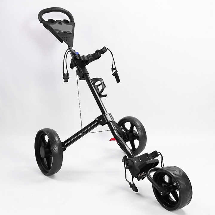 3 Wheel Push Pull Golf Cart with Scorecard Holder Ultra Lightweight ...