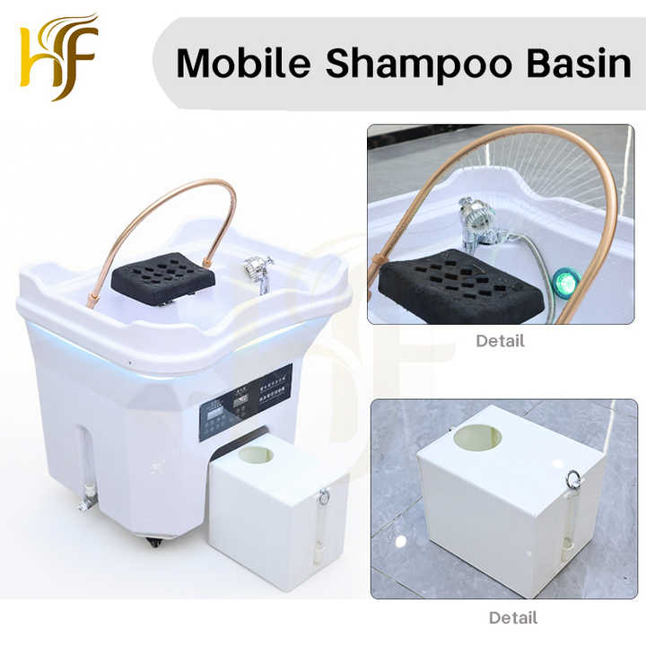 High-end Head Spa Portable Shampoo Sink with 60L 18L Water tank Head ...
