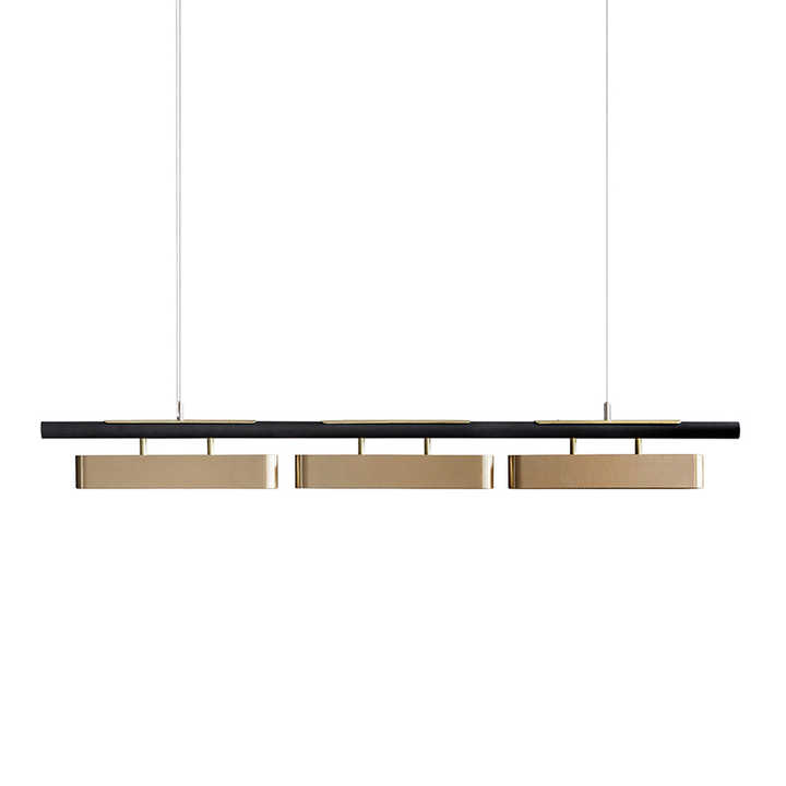 Modern Luxury LED Dining Table Chandelier Height Adjustable Strip ...