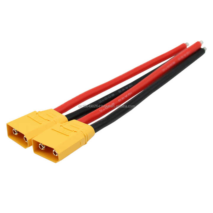 Amass XT90H Connectors with 10AWG Soft Silicone Wires Power Cable for ...