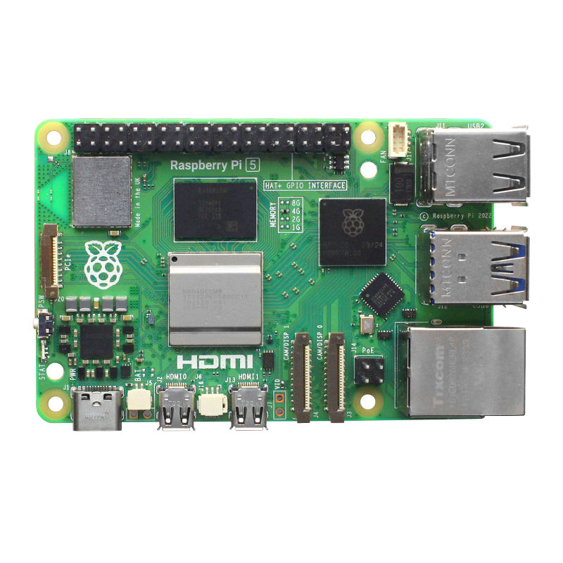 Original Raspberry Pi 5 Din Rail Development Board Kit 2GB/4GB/8GB RAM ...