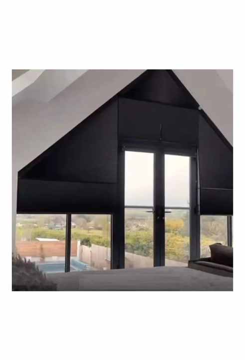 Customizable Size Trapezoid Triangle Cellular Shades Electric Irregular ...