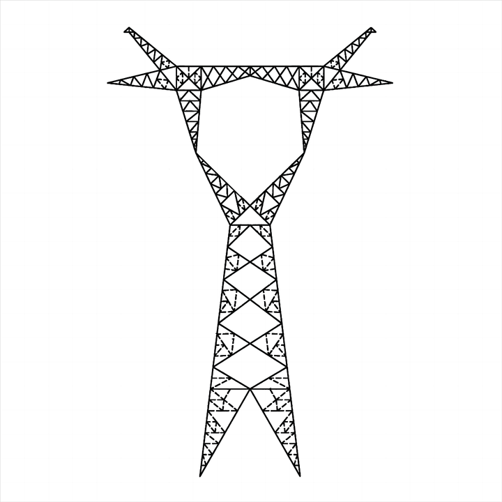Customized Power Steel Tower Design - 330KV Transmission Line
