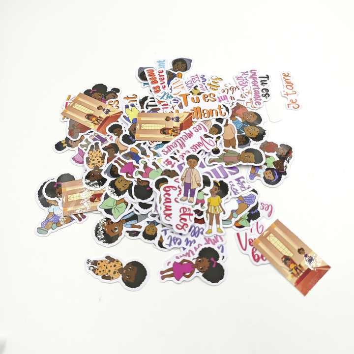 Waterproof Custom Company Cartoon PVC Logo Transparent Sticker Vinyl ...
