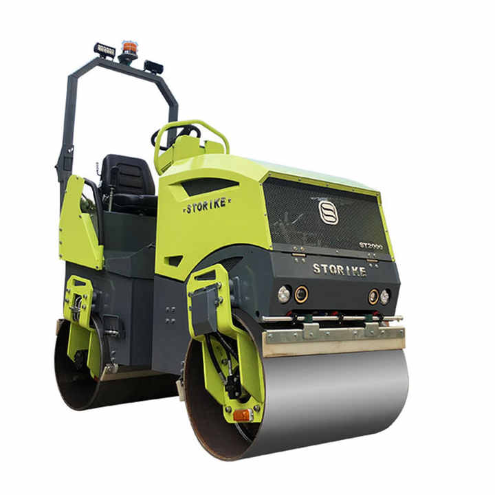 2 Ton Fully Hydraulic Road Roller Compactor Machine Vibratory Asphalt ...
