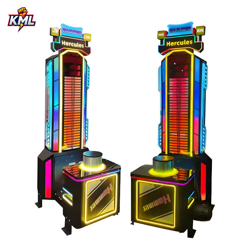 Coin Operated Big Punch Boxing Hammer Hitting Machine Indoor Sport ...