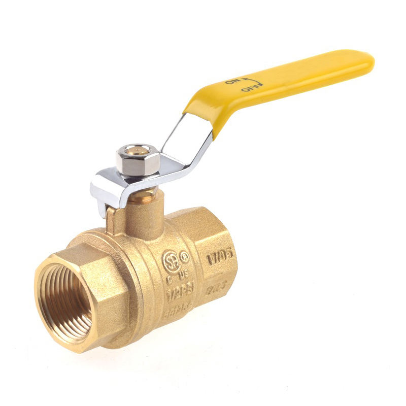 1/2in Brass Ball Valve with Brass Color for Home Plumbing System ...