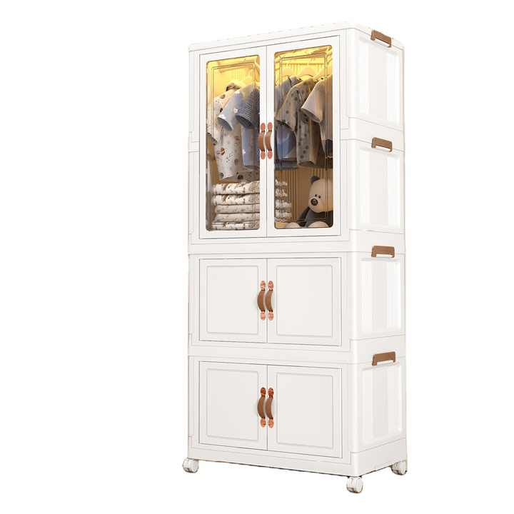 Modern Foldable Portable Closet & Wardrobe Box for Home Organization