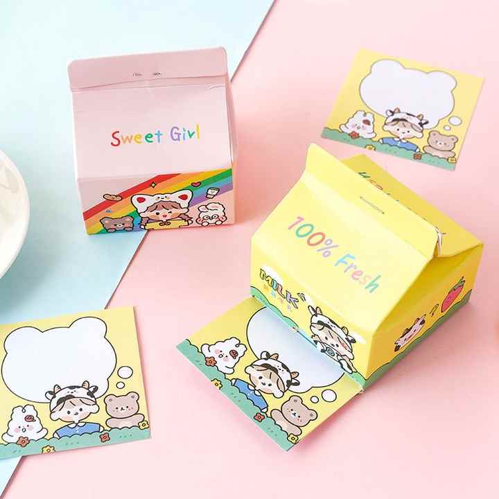 200 Sheet Kawaii Cartoon Girl Memo Pad - Factory Loose Leaf