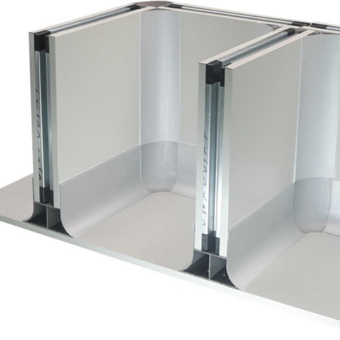 Clean Room Decoration Profile Arc Coving Aluminum
