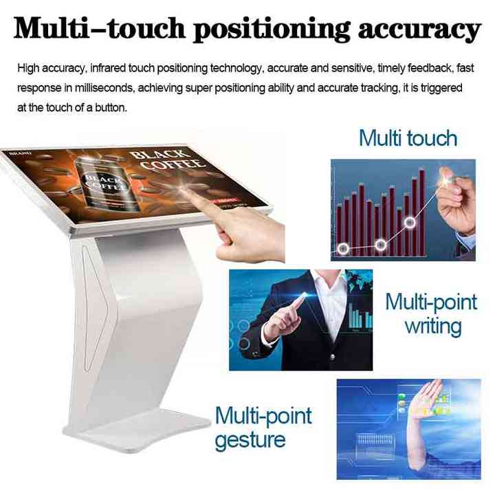 Interactive Kiosk - 4K Full HD Advertising Digital Touch Screen