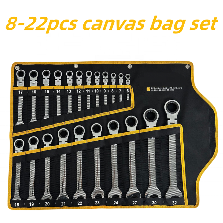 The most popular latest open box wrench set super complete 22 dual-use ...