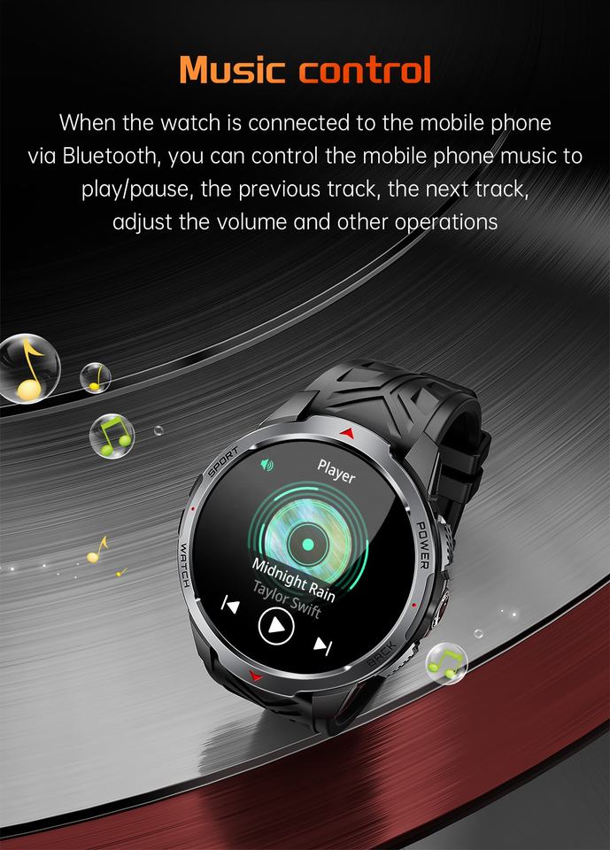 DT05 Sports Smart Watch with 1.7" TFT Display, Bluetooth Call, HR ...