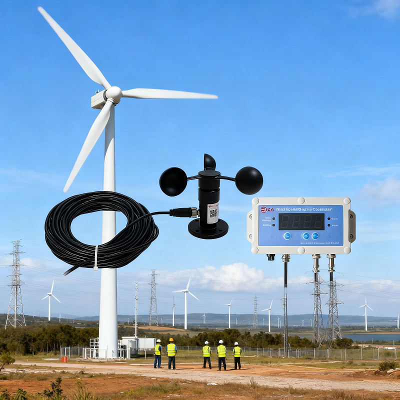 RK150-01 Real Time Wireless Wired Anemometer Easy Operation Wind Speed ...