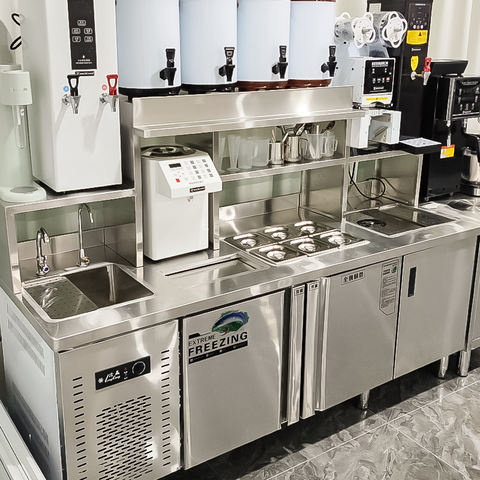 Mobile Bartender Station - Stainless Steel Cocktail Counter