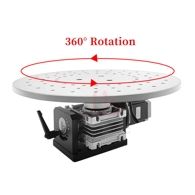 JD300 Rotary Axis Electric Circular Rotary Table Platform Motor Control ...
