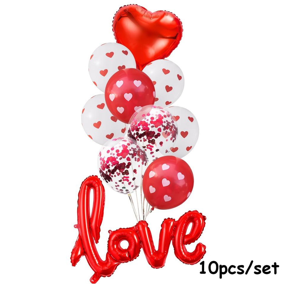 JUXINDA 2026 Valentine's Day Themed Balloon Set, Festival Wedding ...