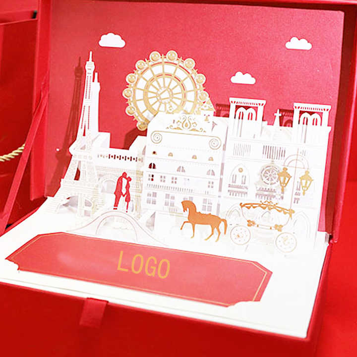 Creative 3D Flap Gift Boxes New Folding Magnetic Christmas Gift Boxes ...