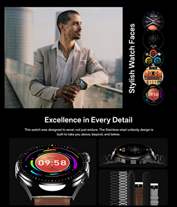 C4 Smart Watch - 2025 Waterproof Fitness Tracker with Touch Screen