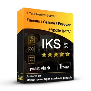1 Year IKS server Forever/Funcam/Gshare For Satellite Receiver Qviark ...