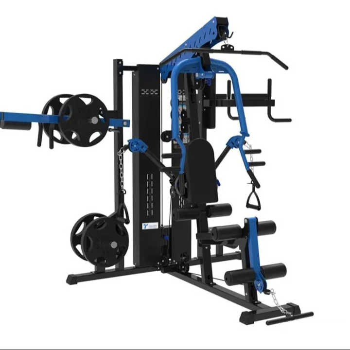 Commercial Free Weight Multi Function Multi Gym 3 Station Machine Home ...