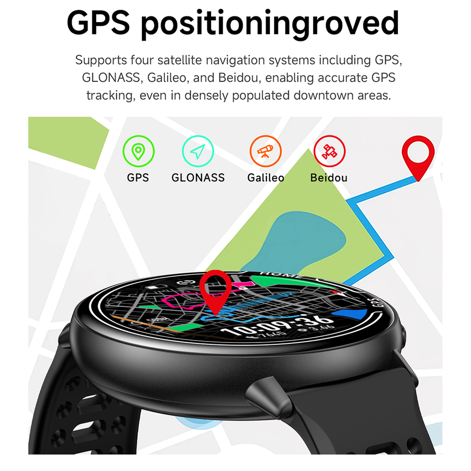 SENBONO 2025 Smart Watch KC100 - IP68 Waterproof Fitness Tracker
