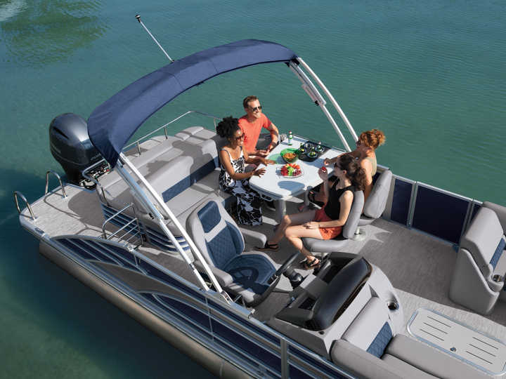 27ft Custom Sail Boat Pontoon Boat with High-quality Fiberglass Hull ...