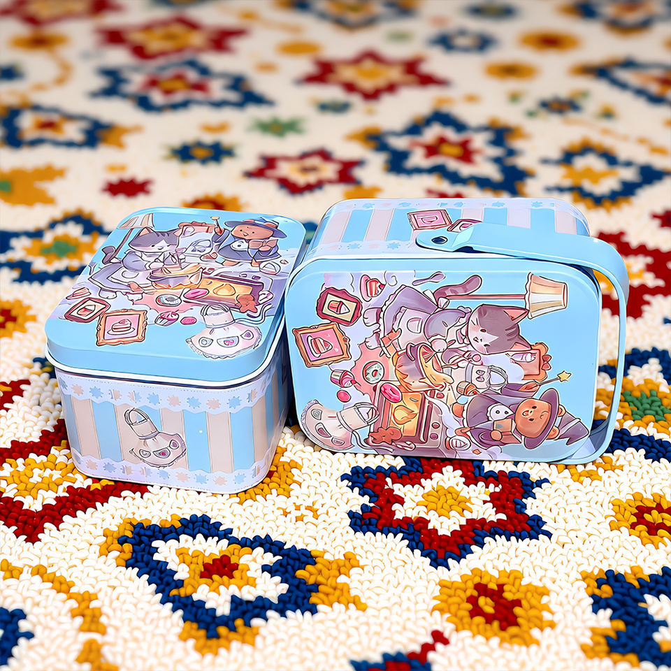 Reusable Eco-Friendly Storage Boxes Handle UV Coated Holiday Cookies ...