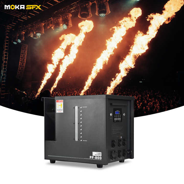 MOKA SFX Moving Head Flame Fire Machine - 180 Angles Flame Thrower