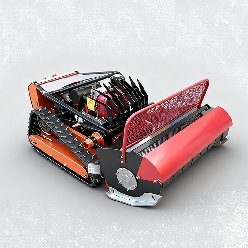 High Power 420cc Triangular Crawler Tracks Automatic Remote Lawn Mower ...