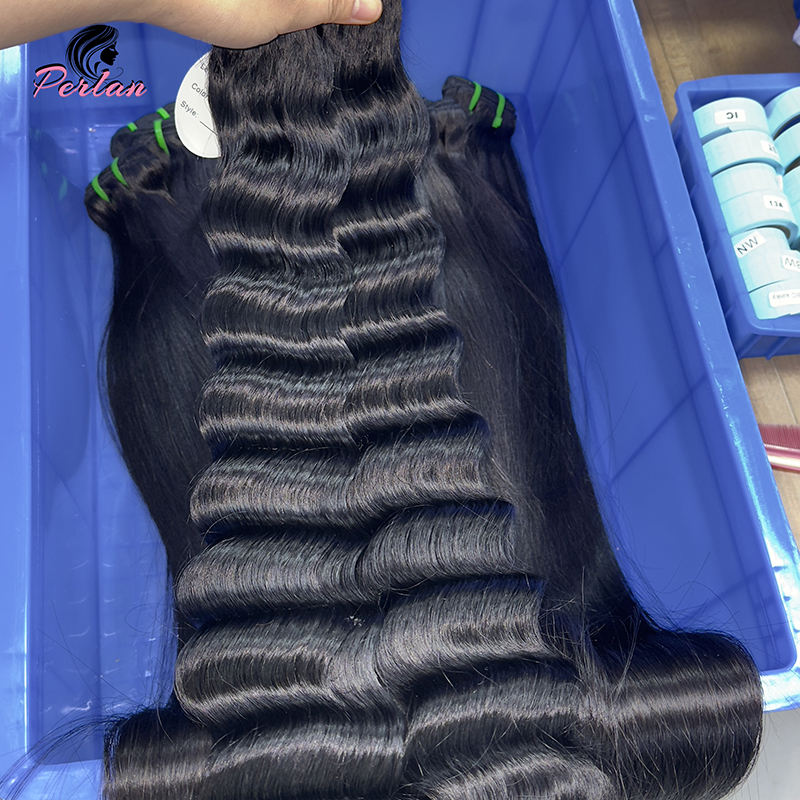 100% Raw Unprocessed Indian Temple Virgin Water Wave Bundles Natural ...