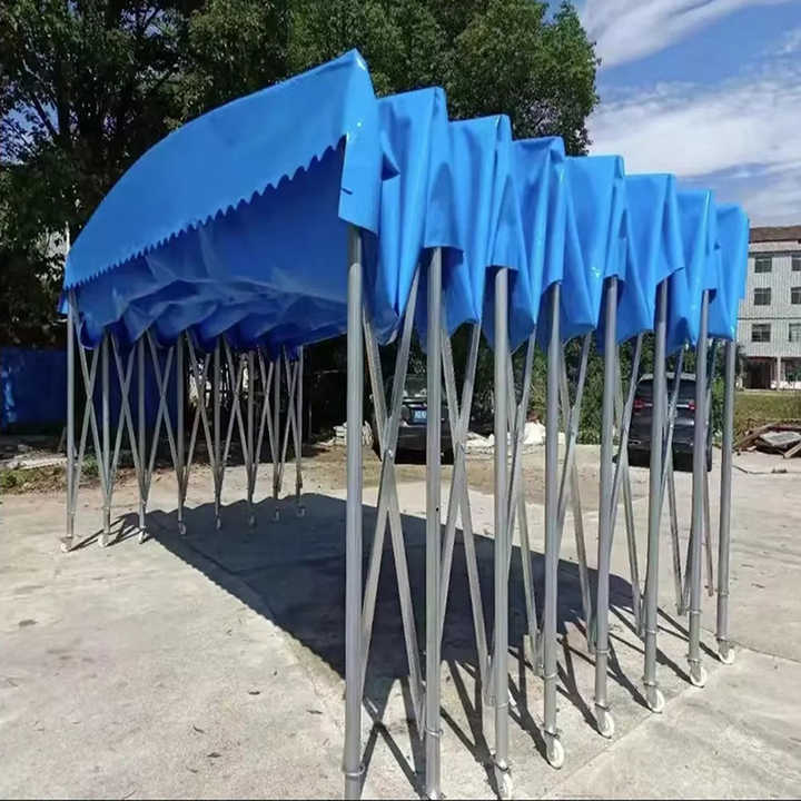 Customizable Outdoor Storage Canopy - Push and Pull Awning