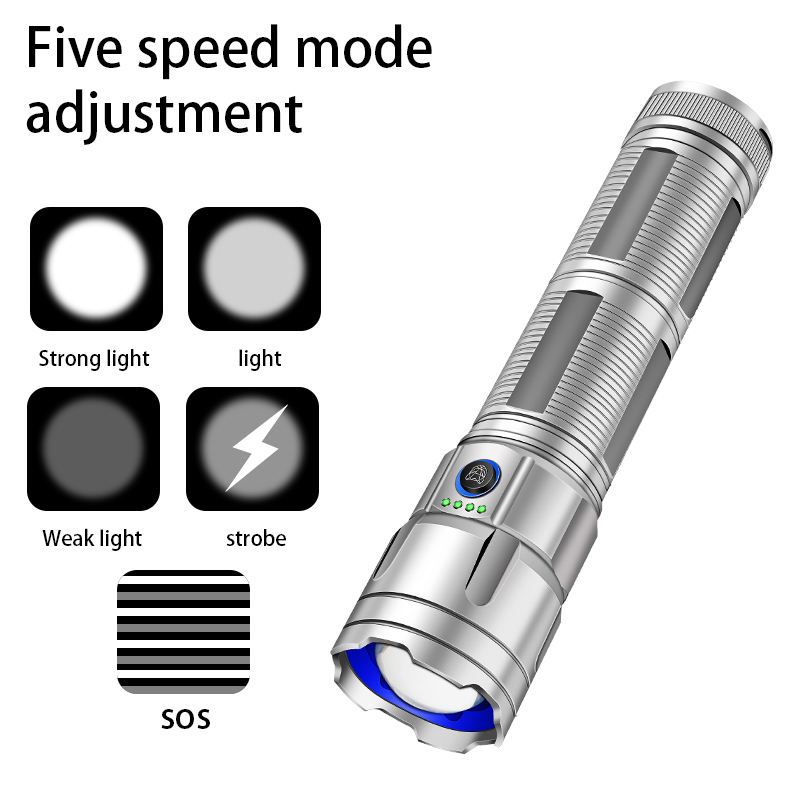 Factory Direct Sales Tactical LED Flashlight High Lumens Long Range ...
