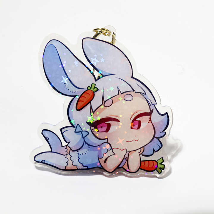 Clear Acrylic Keychains with Epoxy Vograce Custom Charm