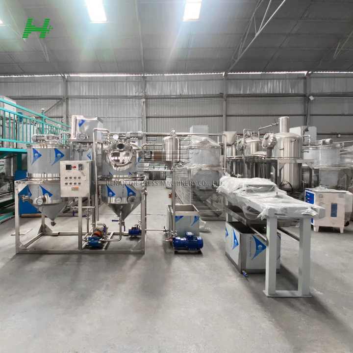Small Scale Palm Oil Refined Bleaching Deodorizing Machine Edible Oil Refining Machine Crude Oil ...