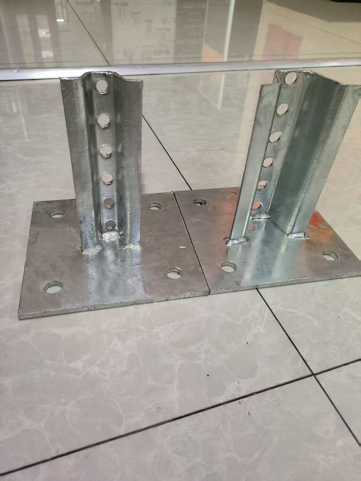 Galvanized Steel Surface Mount Sign Post Base Square Shape Sign Post ...