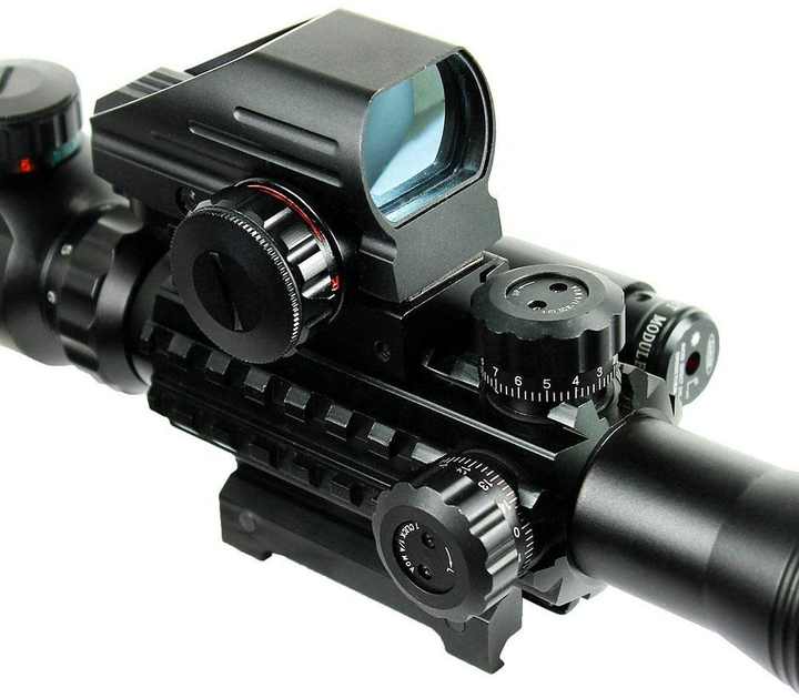 LUGER Scope Combo 4-12x50eg Dual Illuminated Reticle Sight