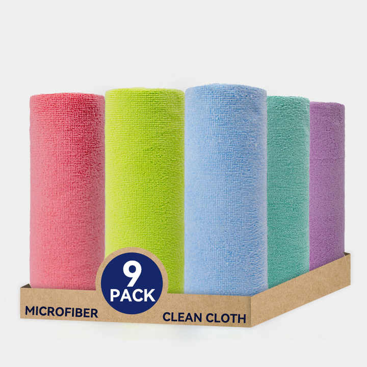 Custom Washable 25*25cm Microfiber Cloth Roll Tear Away Reusable Eco ...